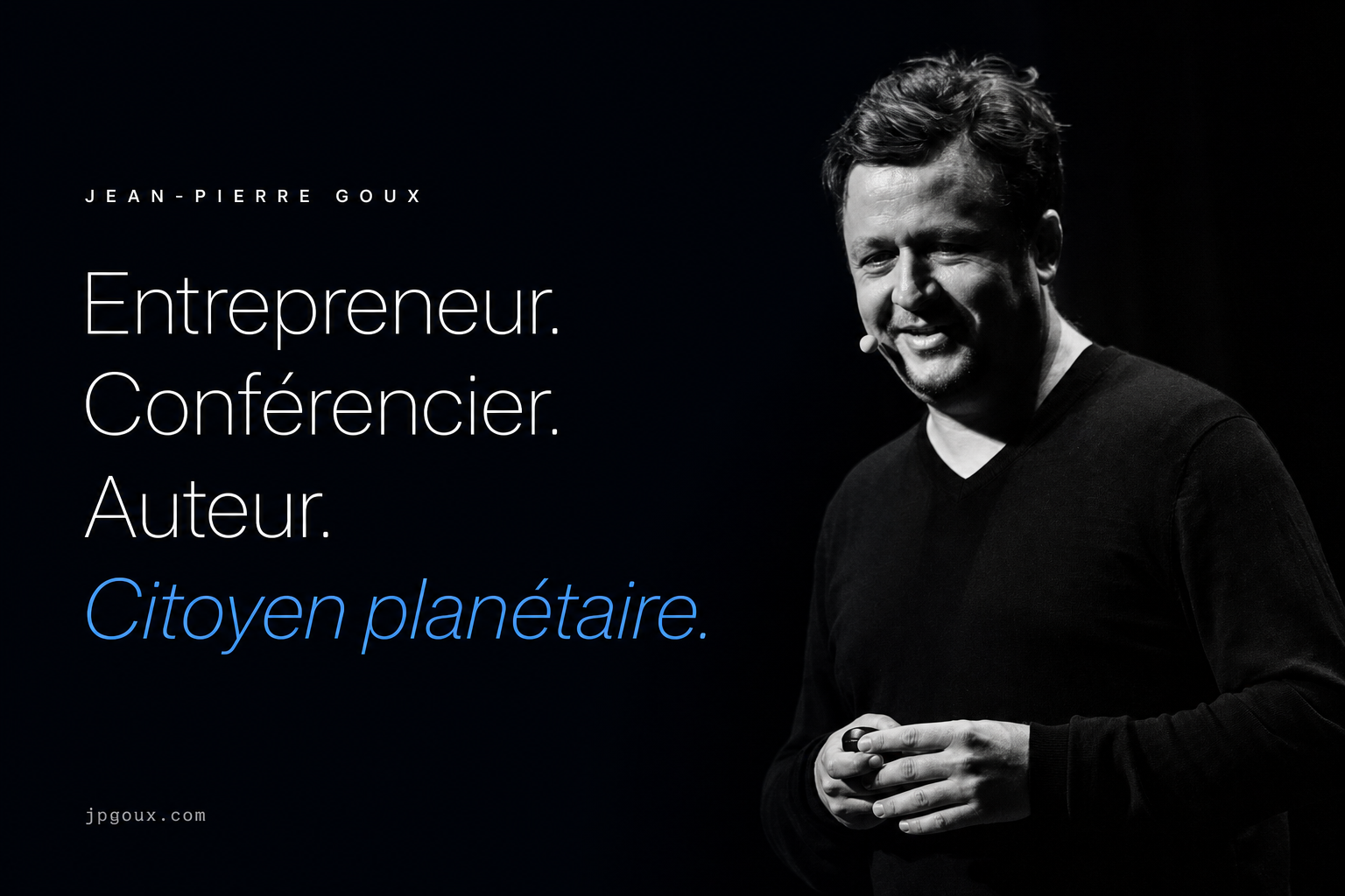 Jean-Pierre Goux — Mathématicien, Entrepreneur, Auteur, Conférencier